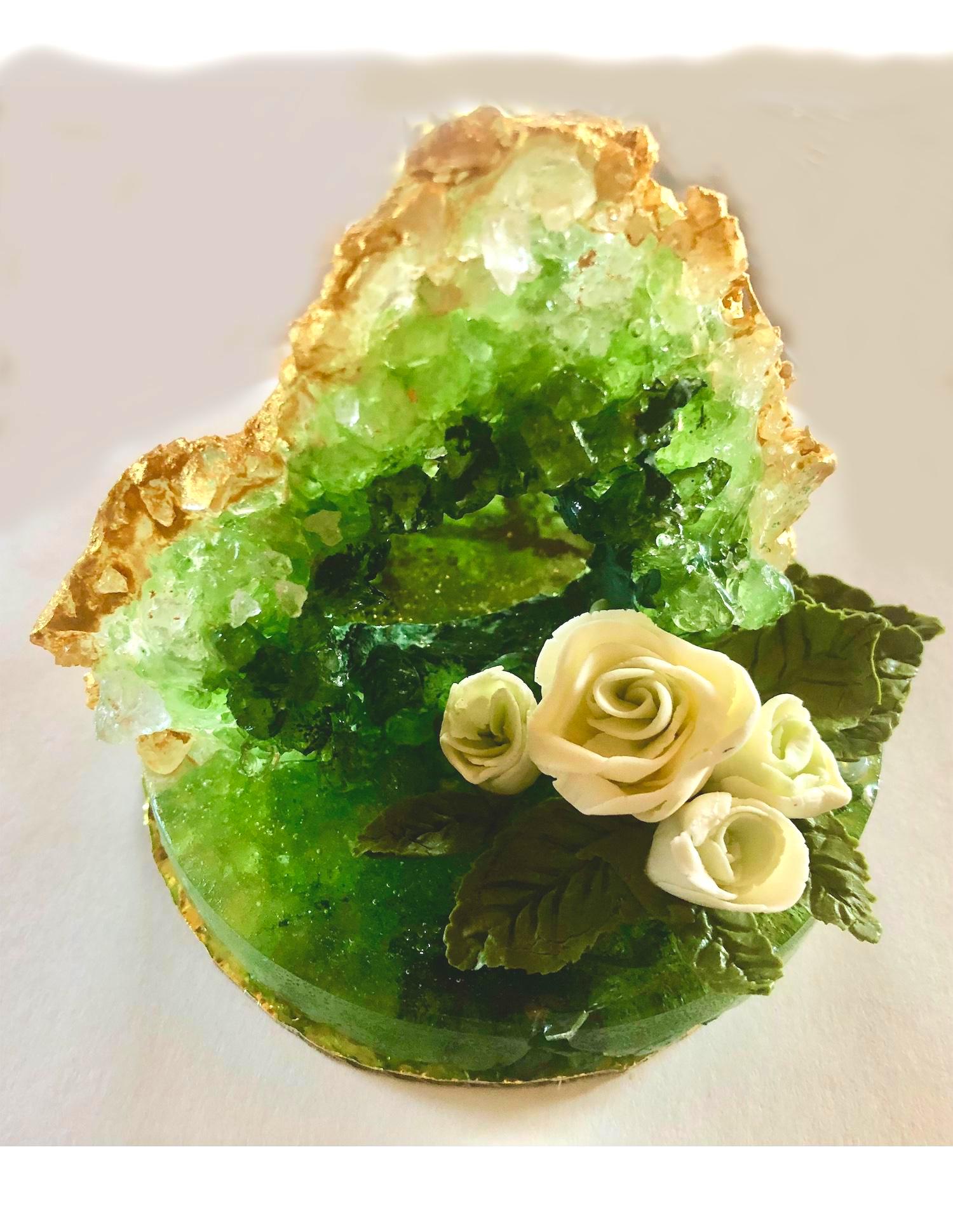 Heart Shaped Geode Birthstone Cake Topper - Etsy