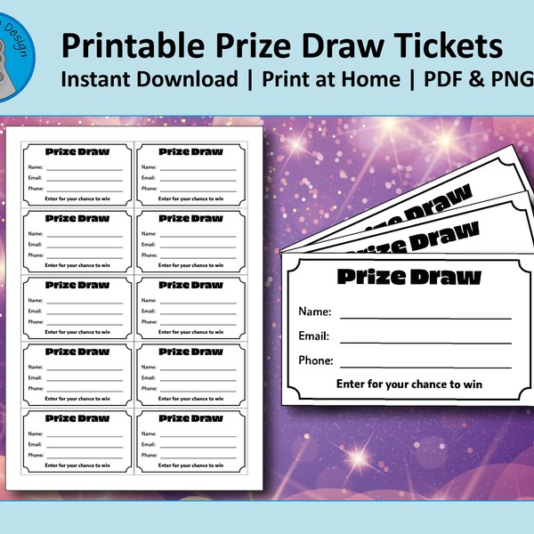 Blank Raffle Tickets - Etsy