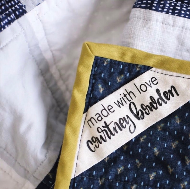 Custom Quilt Labels One Dozen Handmade Quilt Labels | Etsy