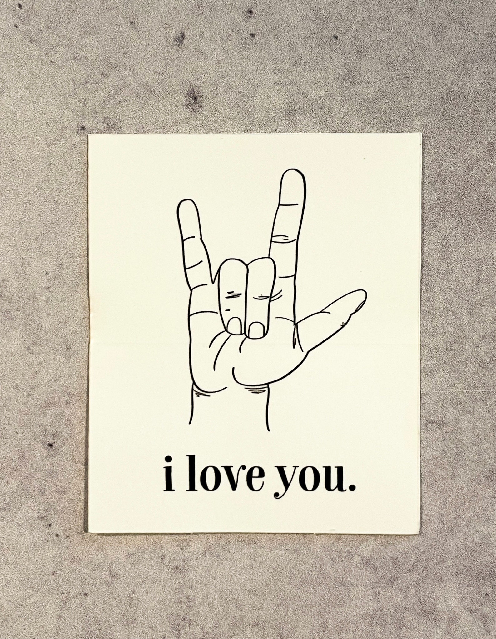 I Love You Sticker | Sign Language | ASL I Love You Sign - Etsy