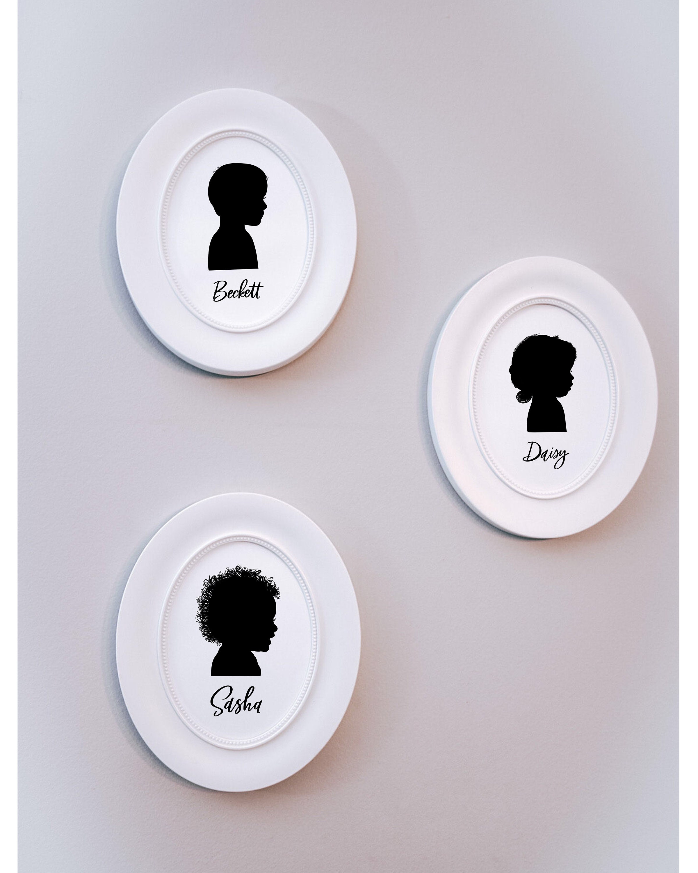 Custom Silhouette Portrait Custom Drawing Silhouettes | Etsy