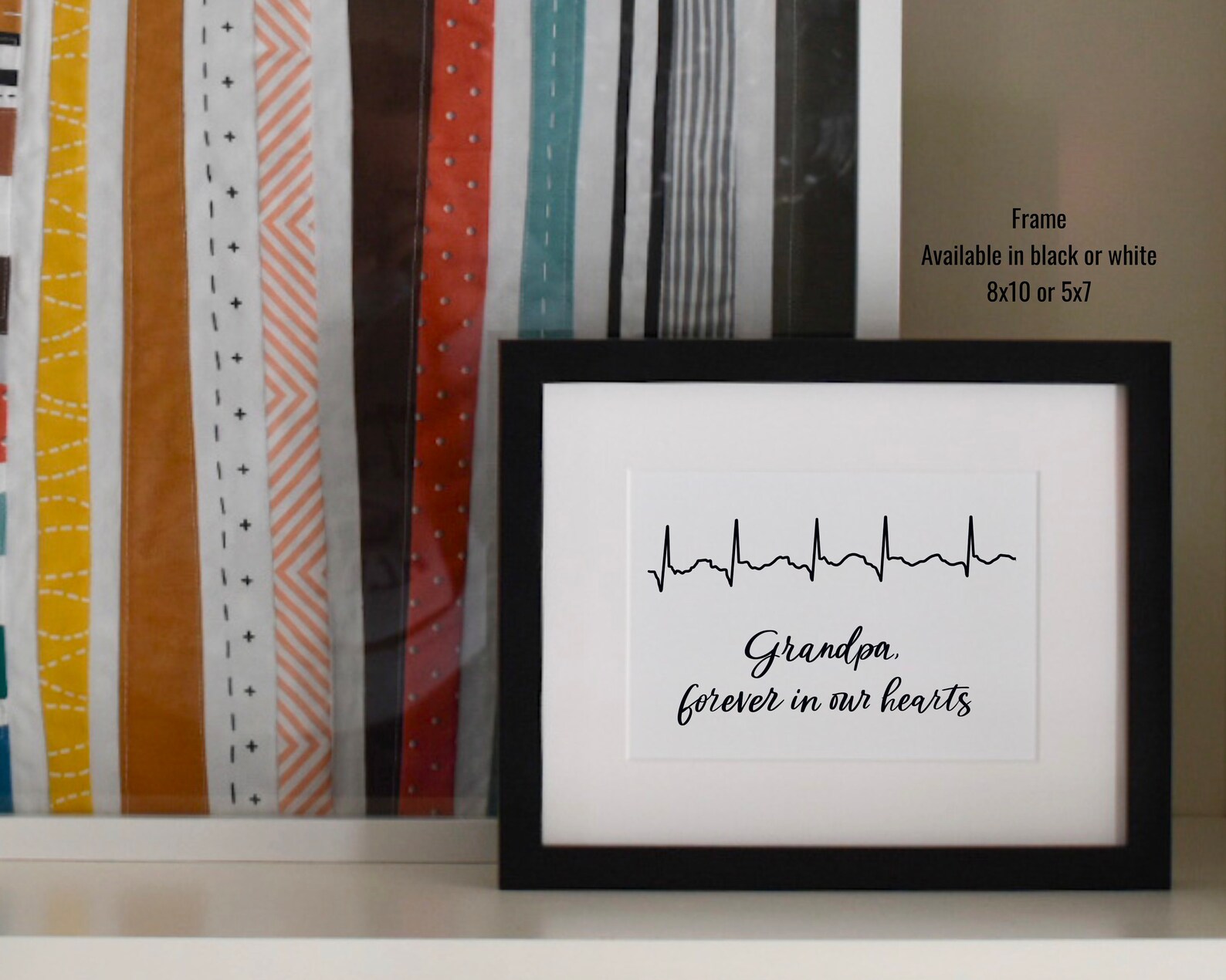 The Heartbeat Project Custom Heartbeat Sign Memorial - Etsy