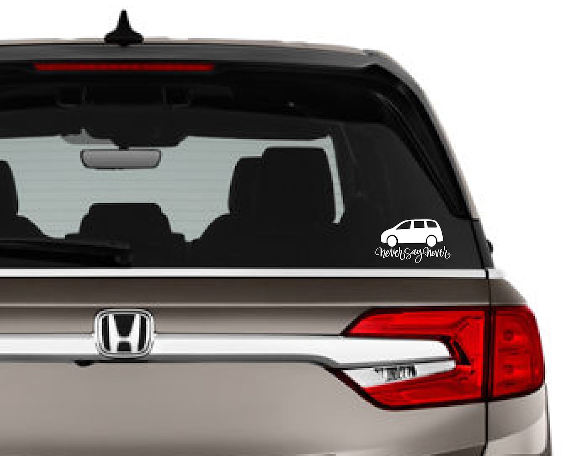 Never Say Never Minivan Sticker Vinyl Decal - Etsy