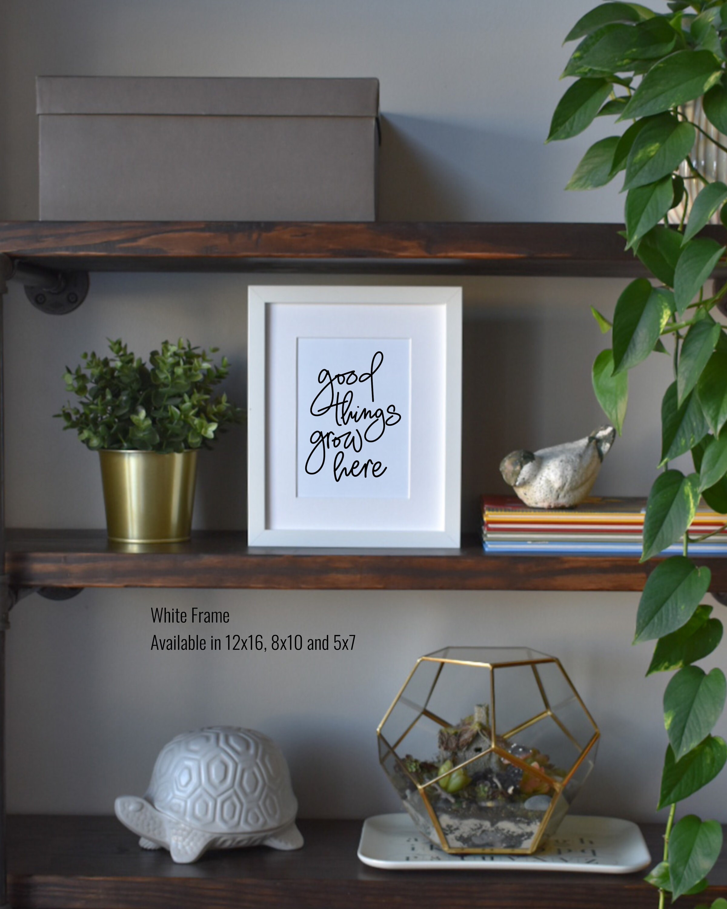 Good Things Grow Here Frame Planter Frame Plant Mom | Etsy