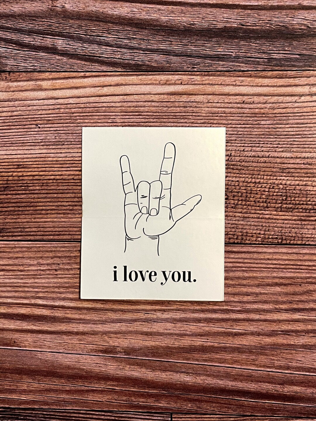 I Love You Sticker | Sign Language | ASL I Love You Sign - Etsy