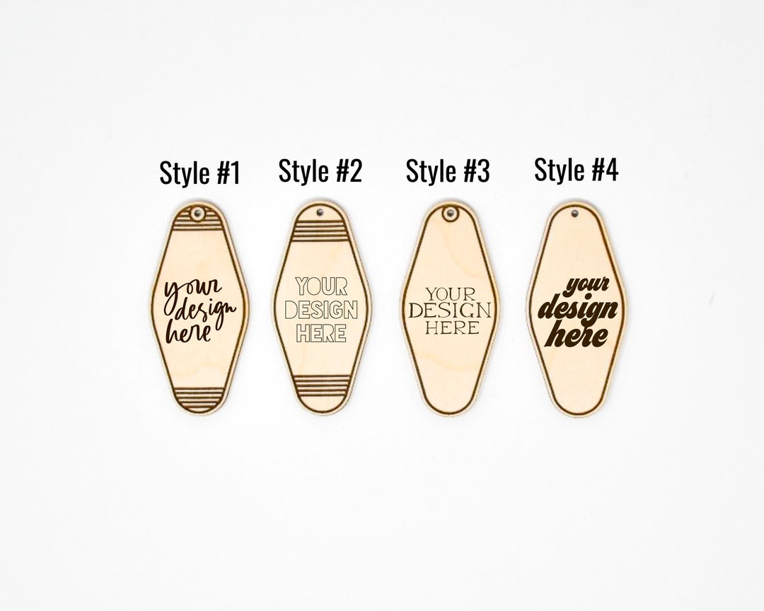 Custom Design | Vintage Motel-style Key Tag - Etsy