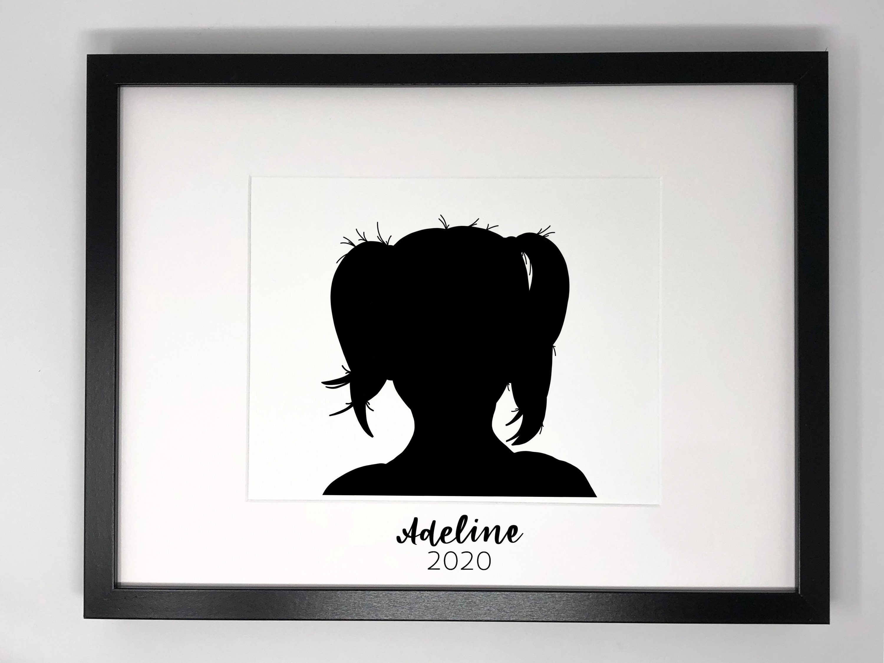 Custom Silhouette Portrait Custom Drawing Silhouettes | Etsy