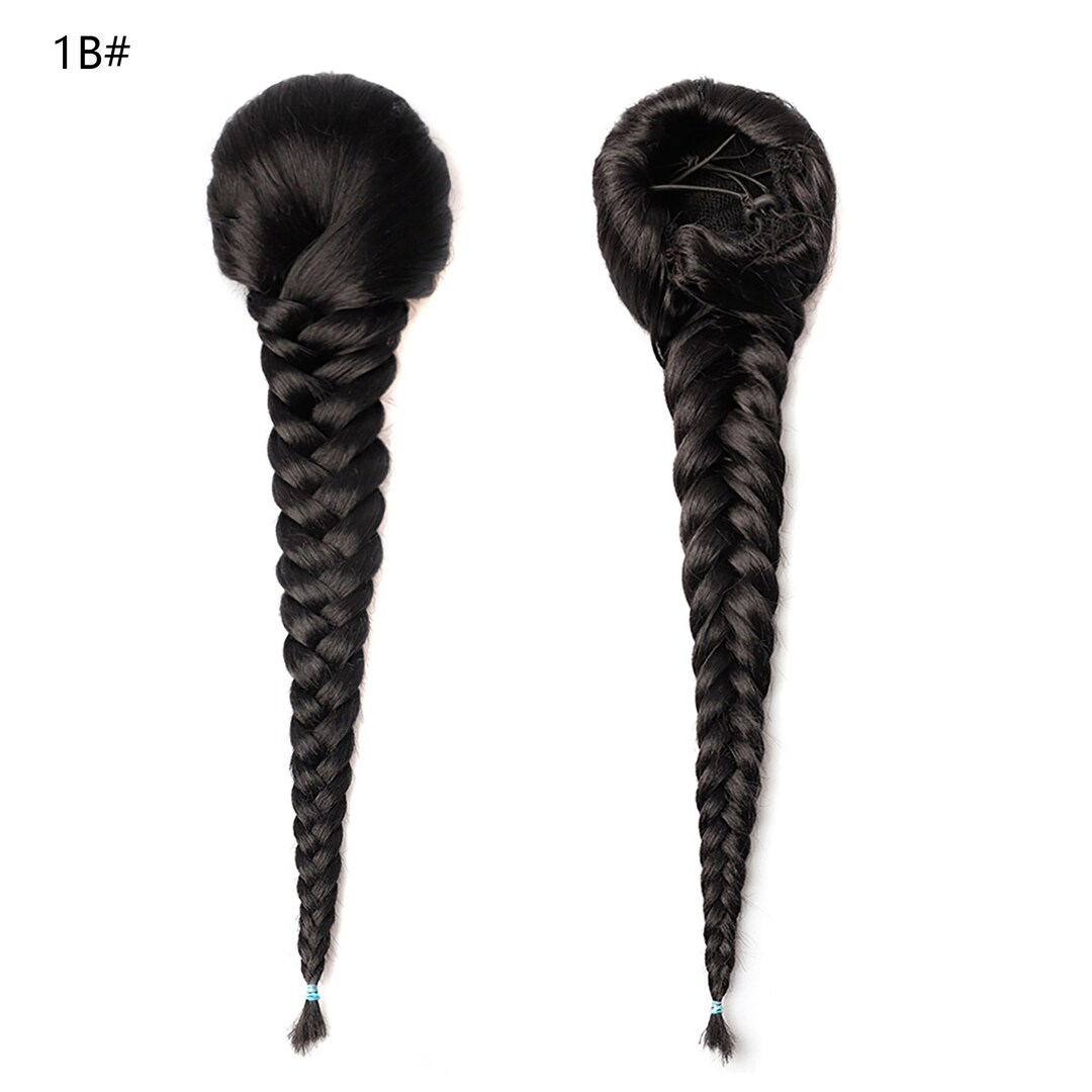 Fishbone Braid Ponytail Extensions Women Hairpieces Synthetic Curly ...