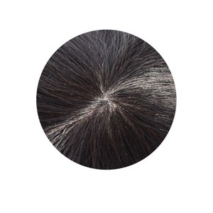 Biological Scalp Toupee Human Hair Extension Clip in Hairpieces Topper ...