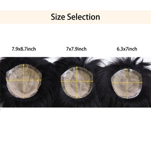 Biological Scalp Toupee Human Hair Extension Clip in Hairpieces Topper ...