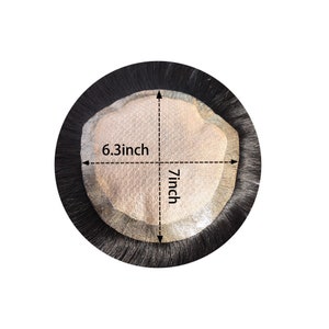 Biological Scalp Toupee Human Hair Extension Clip in Hairpieces Topper ...