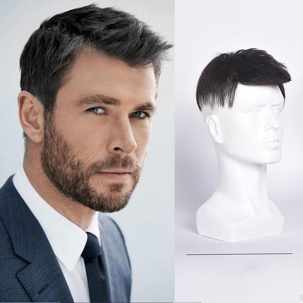 Human Hair Topper Men - Etsy