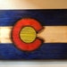 Handcarved Wood Colorado State Flag Wall Art Décor Rustic - Etsy