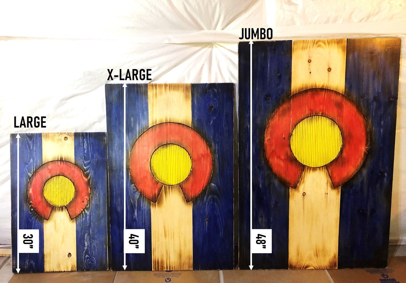 Handcarved Wood Colorado State Flag Wall Art Décor Rustic | Etsy