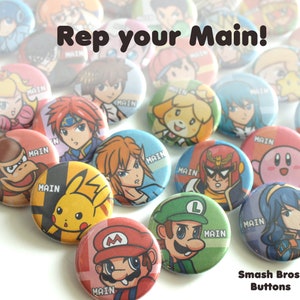 Smash Ultimate Main Fighter Buttons - Etsy