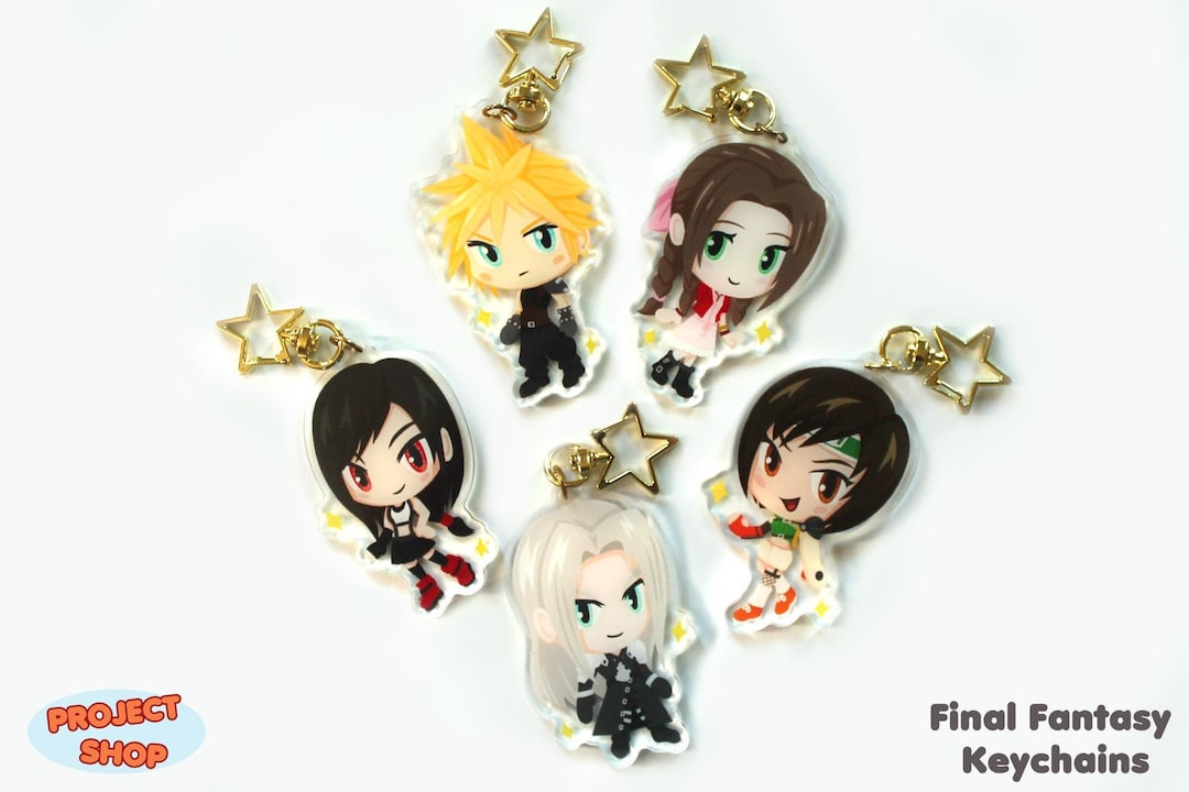 Final Fantasy Character Acrylic Charm Keychains double-sided - Etsy