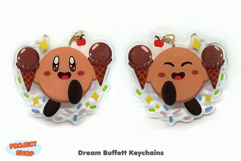 Kirby Dream Buffet Dessert 3 Inch Large Keychains (double-sided) - Etsy