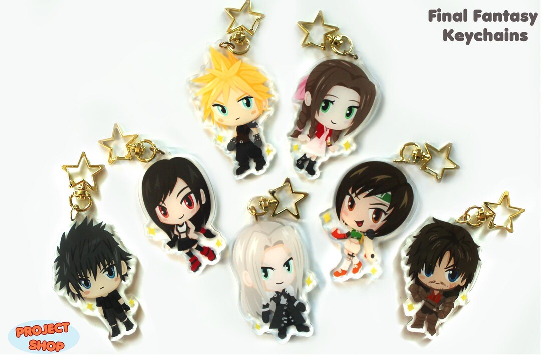 Final Fantasy Character Acrylic Charm Keychains (double-sided) - Etsy