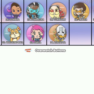 Overwatch Main Hero Buttons - Etsy