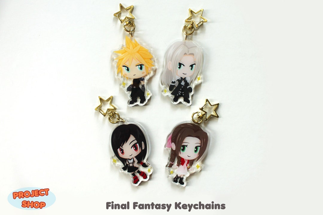 Final Fantasy Character Acrylic Charm Keychains double-sided - Etsy