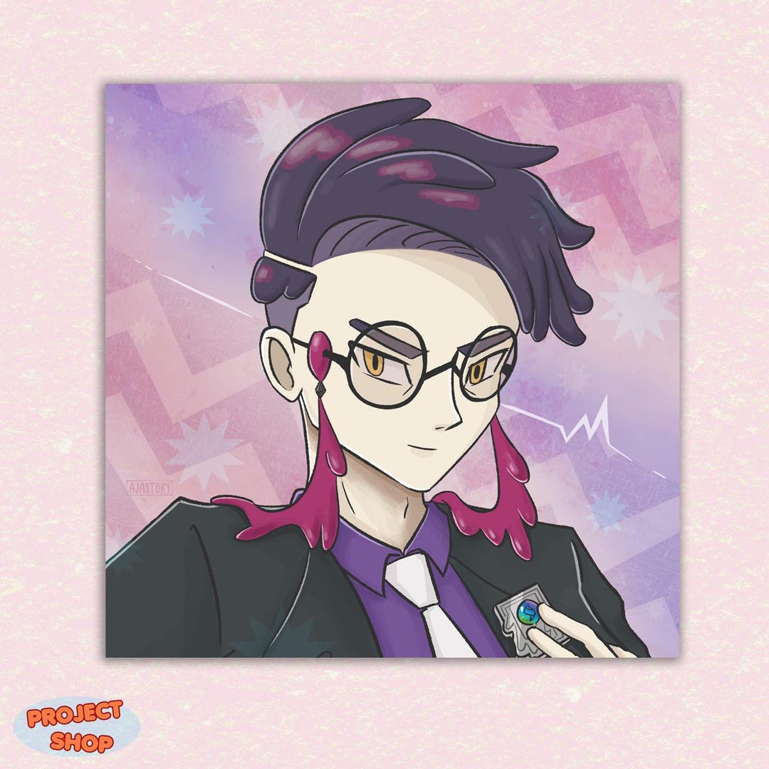 Poke Legends Corbeau Square 8.5 Inch Art Print - Etsy
