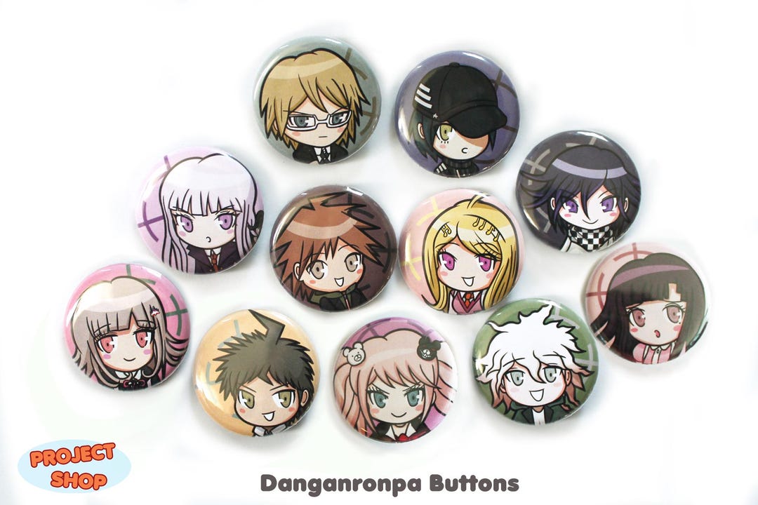 Danganronpa Character Buttons - Etsy