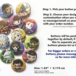 Overwatch Main Hero Buttons - Etsy