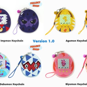 Digi Egg Digitama Tamogatchi Acrylic Charm Keychains - Etsy