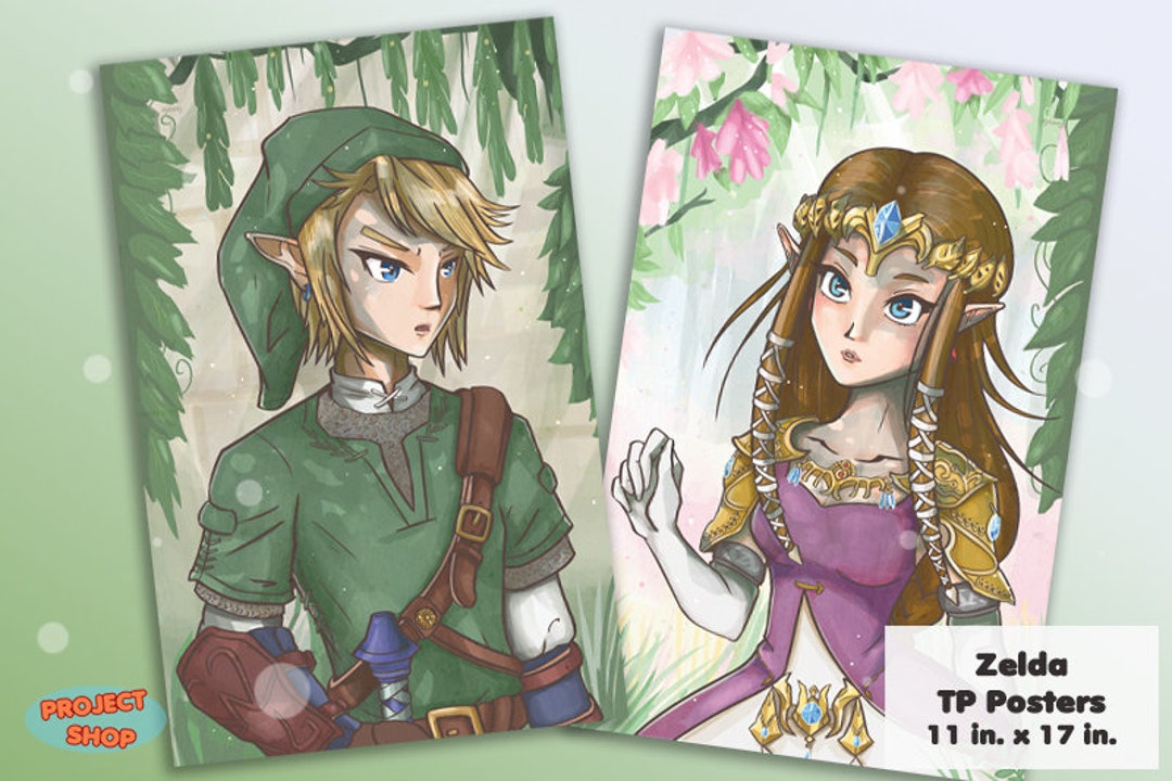 Zelda Link Twilight Princess Character 11x17 Inch Art Posters - Etsy
