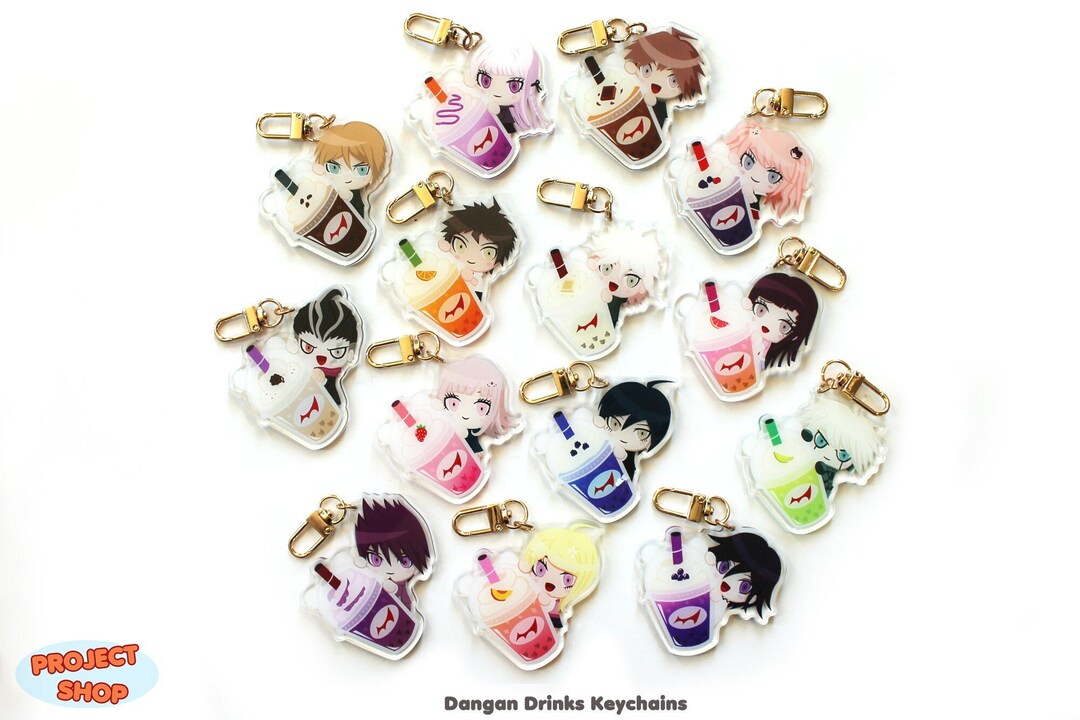Dangan Drinks DR1 DR2 DRV3 Character Chibi Keychains double-sided - Etsy