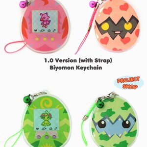 Digi Egg Digitama Tamogatchi Acrylic Charm Keychains double-sided - Etsy