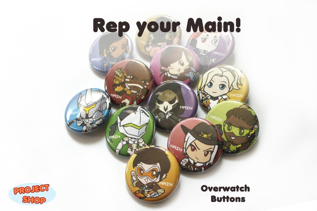 Overwatch Main Hero Buttons - Etsy