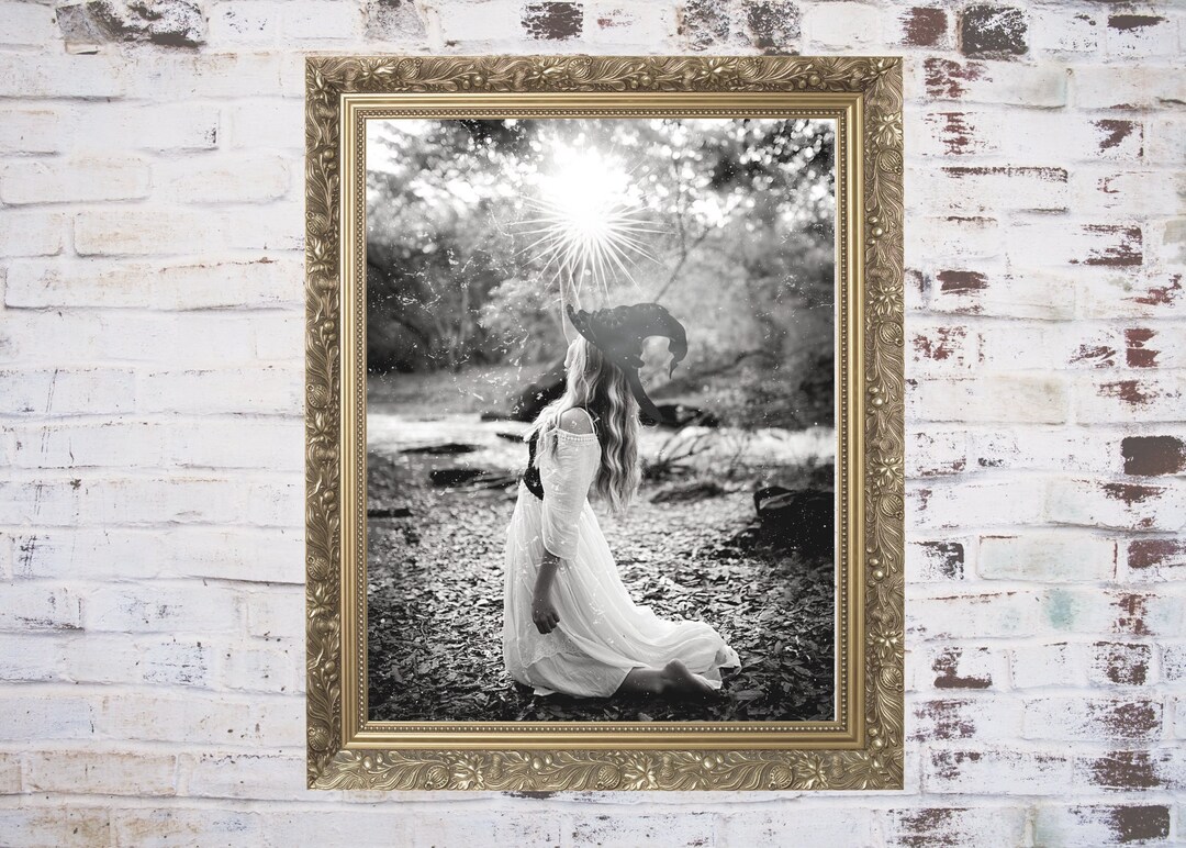 Beautiful Witch Digital Download, Halloween Home Decor, Seance Parlor ...