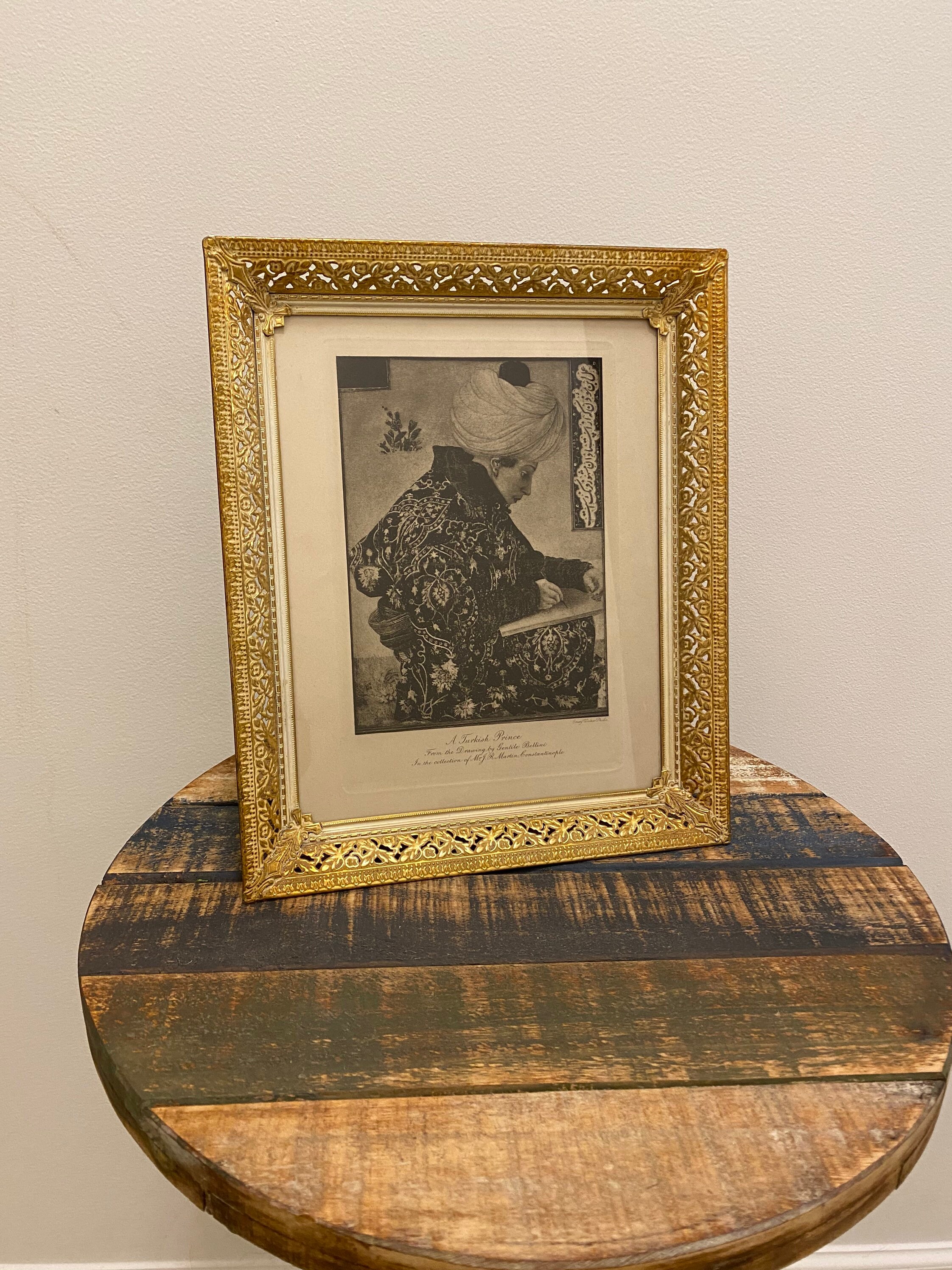 A Turkish Prince Print From the Drawing by Gentile Bellini | Etsy