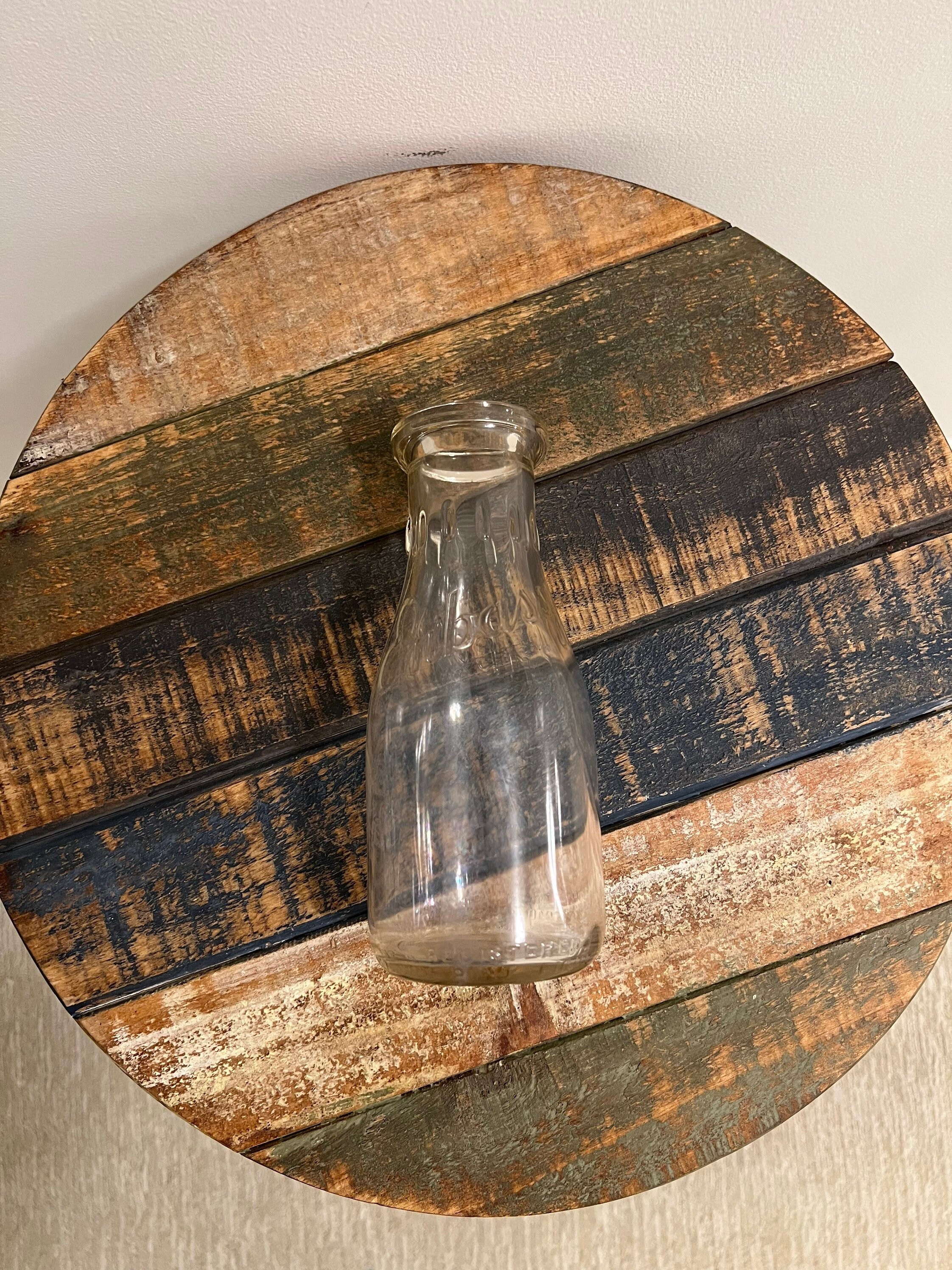 Antique Embassy Dairy Milk Jug, Glass Milk Container, the Milk Man ...