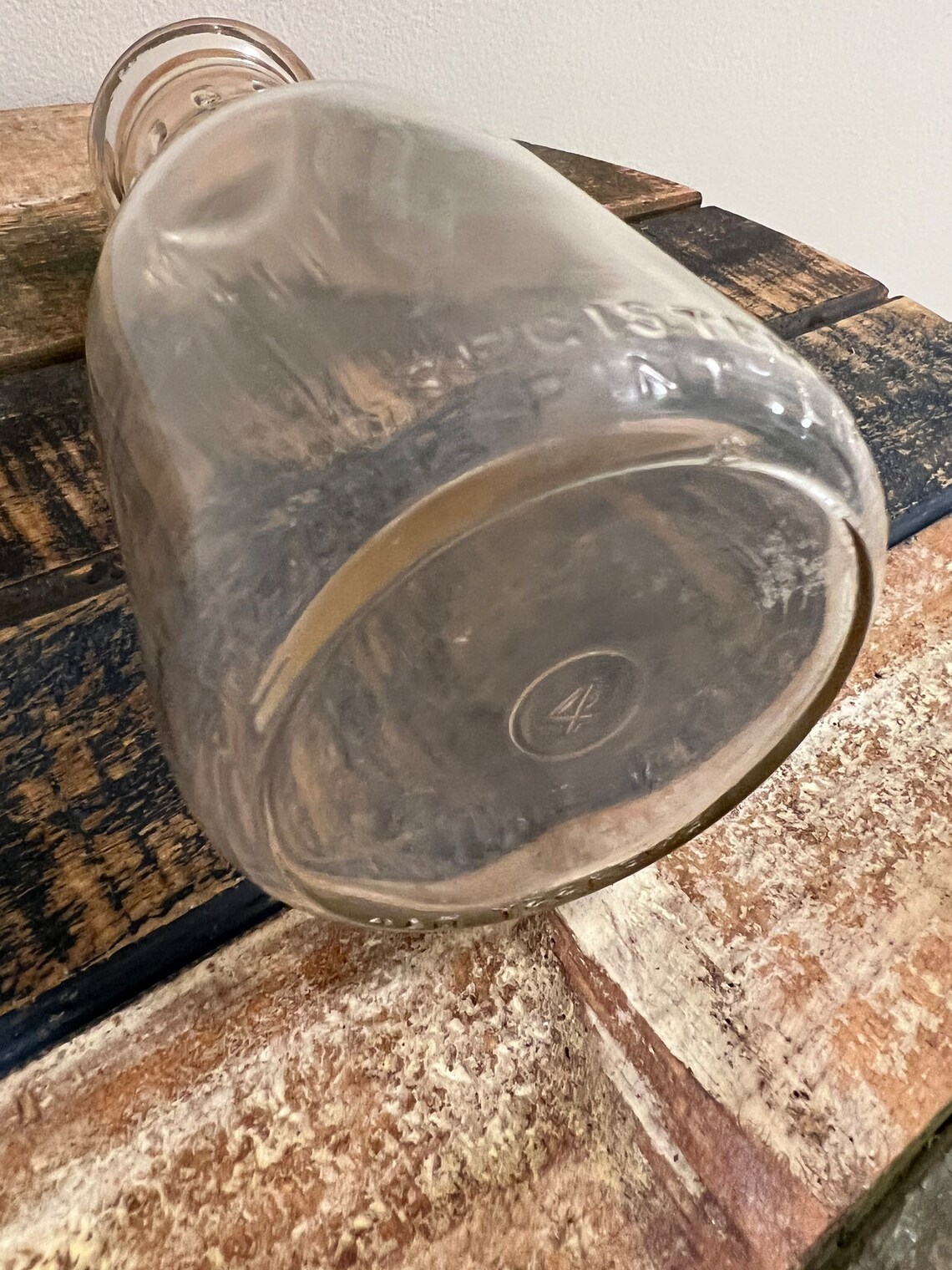 Antique Embassy Dairy Milk Jug, Glass Milk Container, the Milk Man ...