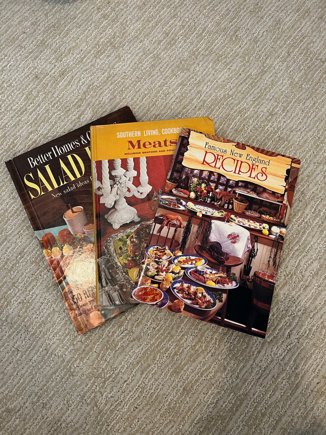 Set of 3 Mid Century Vintage Cookbooks, Retro Better Homes and Gardens ...