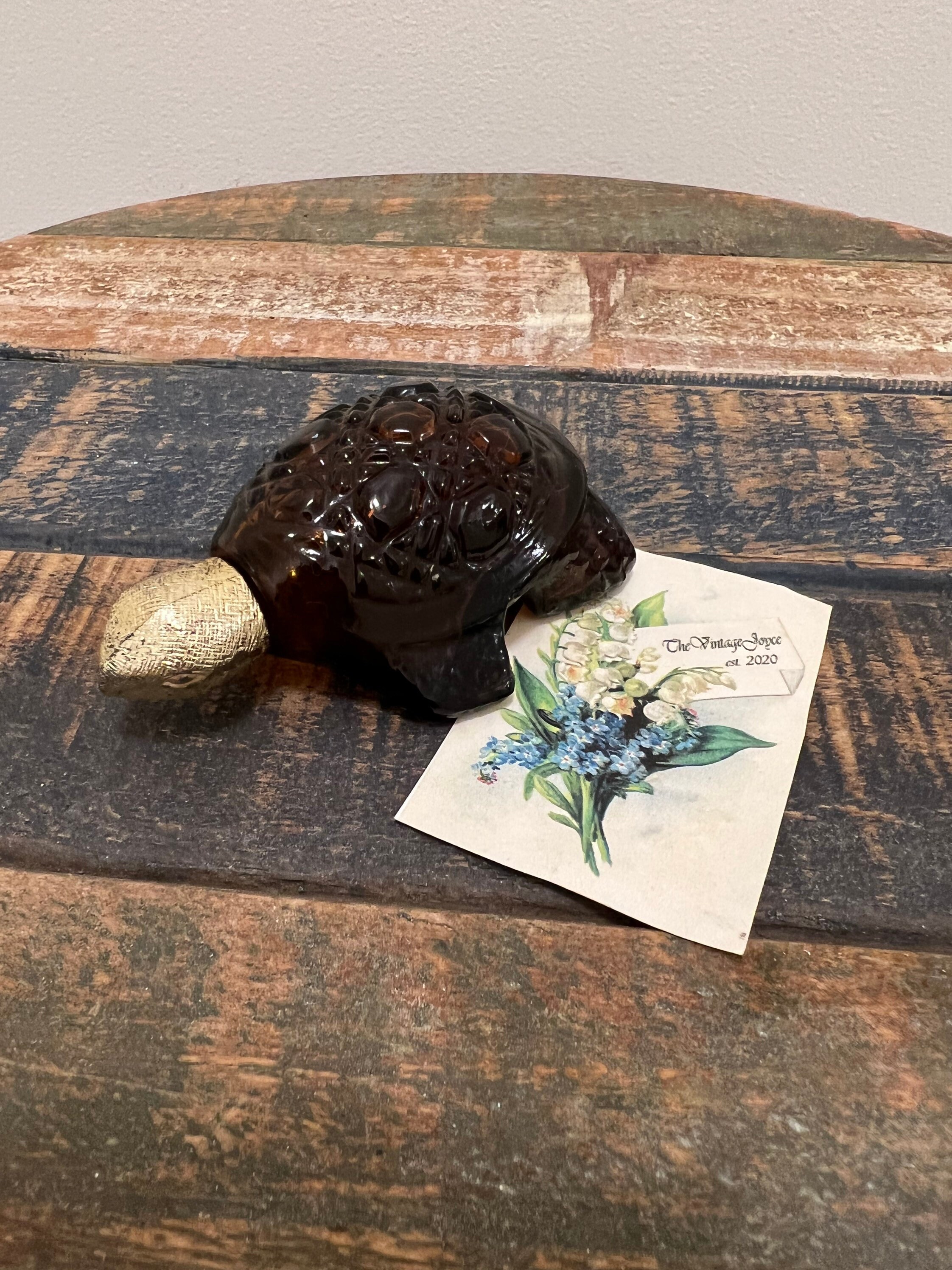 Vintage Avon Turtle Brown Glass Cologne Bottle Collectible - Etsy