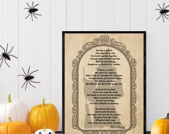 Halloween Poem Printable - Etsy