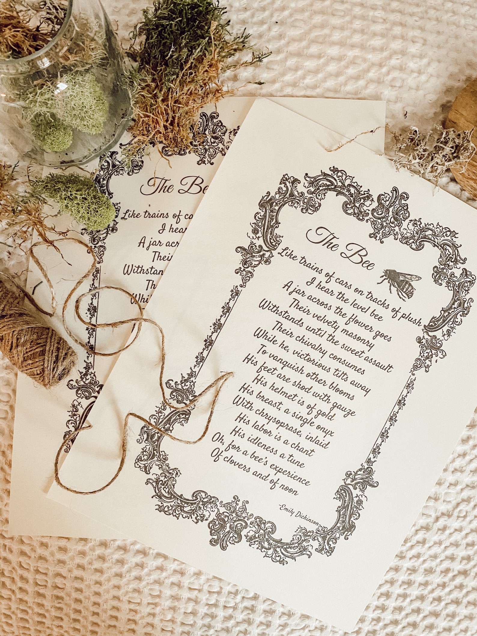 Vintage Bee Poem Print Digital Download Farmhouse Style - Etsy