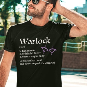 Dnd Warlock Definition Shirt - Dungeons and Dragons Class Tee - Etsy