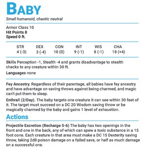 Dnd Pregnancy Announcement Printable Card | Instant Download File ...