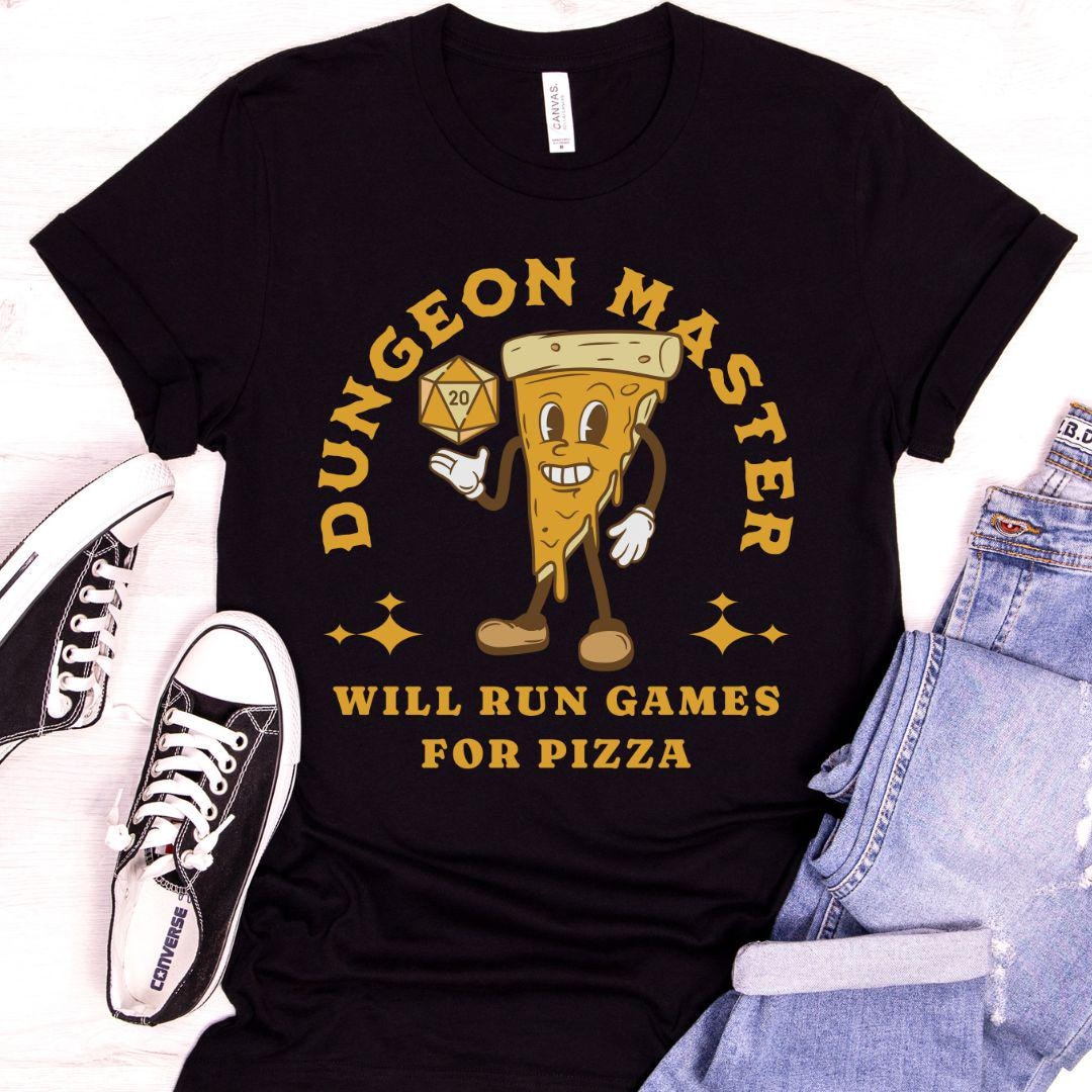 Dnd DM Shirt - Dungeon Master for Pizza T-shirt - Etsy