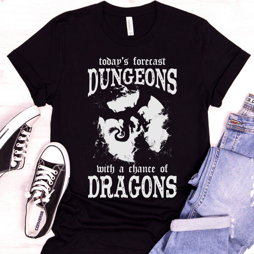 Funny Dungeons and Dragons Weather Forecast T-shirt - Etsy