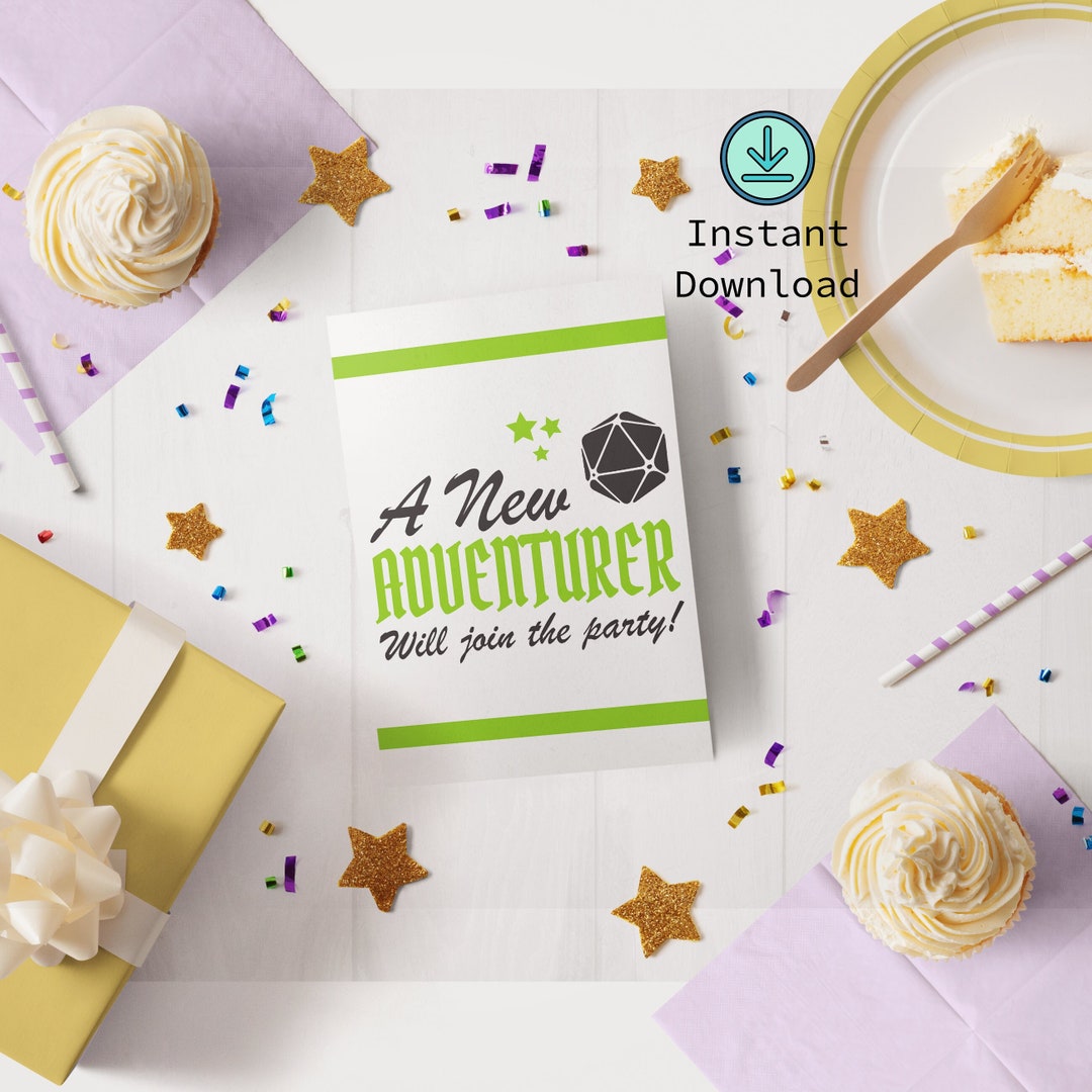 Dnd Pregnancy Announcement Printable Card | Instant Download File Dungeons and Dragons - Etsy