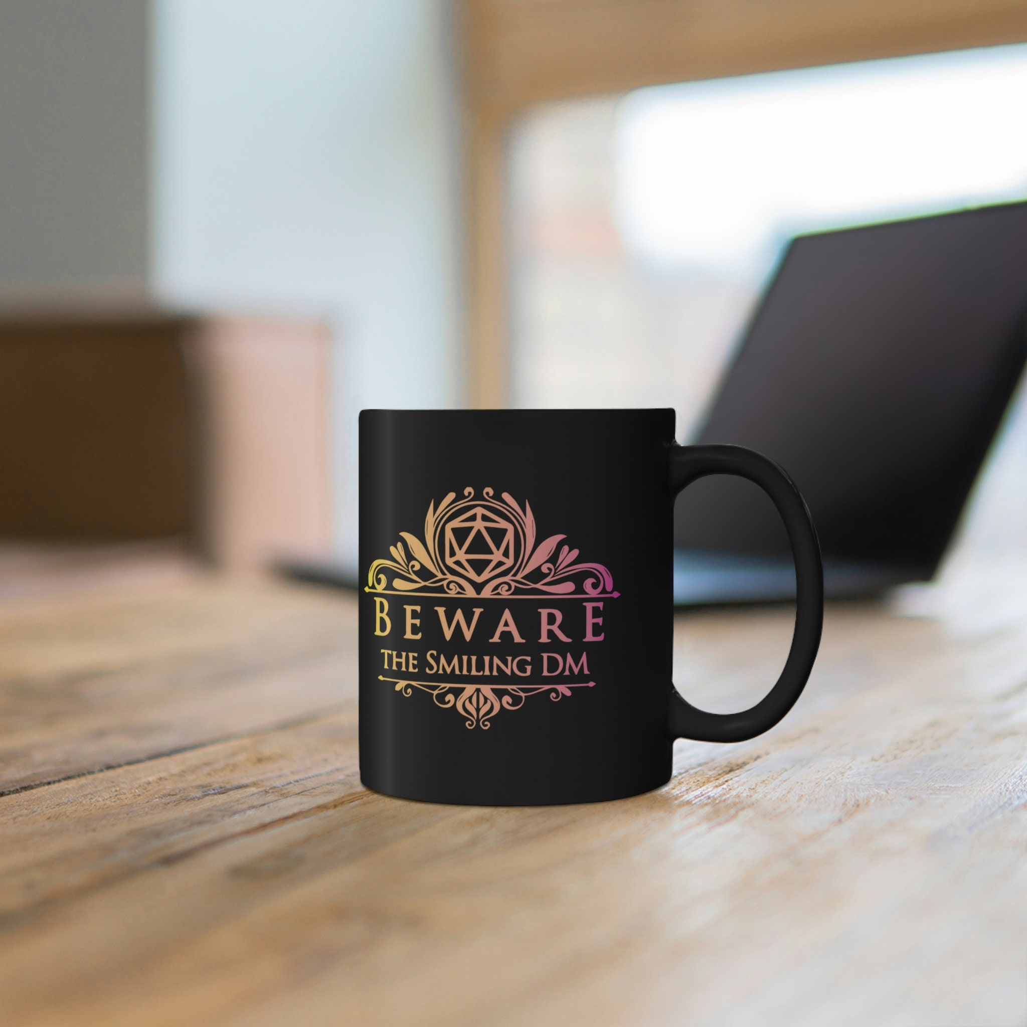 D&D DM Mug Beware the Smiling DM Dungeon Master Gift - Etsy