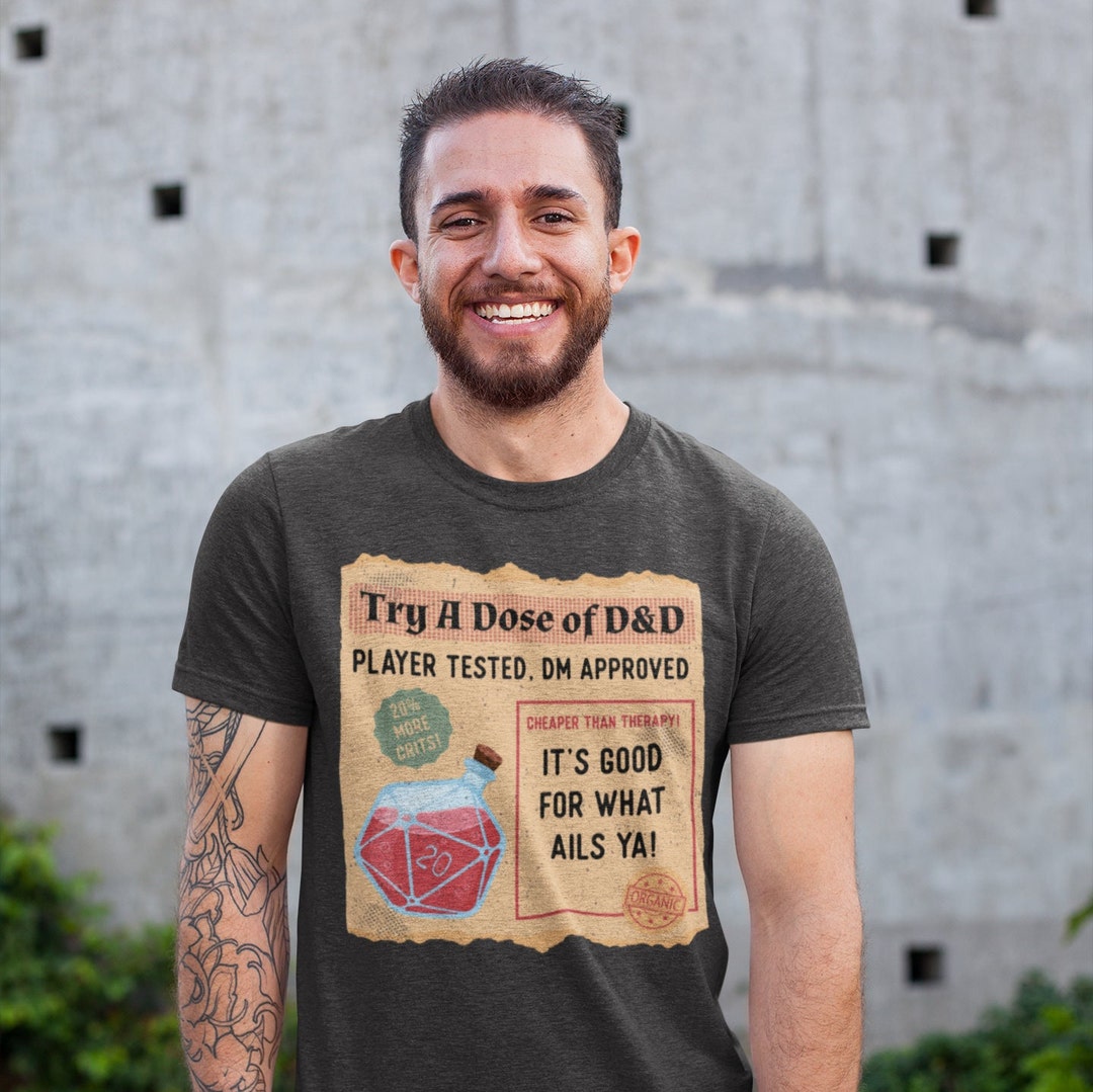Funny Dnd Shirt, Dnd Vintage Ad T-shirt, Dungeons and Dragons T-shirt ...