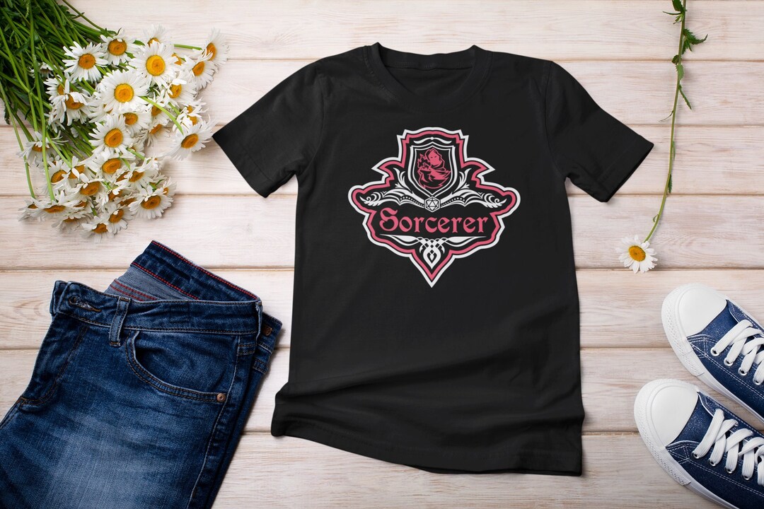 Dnd Sorcerer Shirt With Fancy Emblem | Dungeons & Dragons Unisex T ...