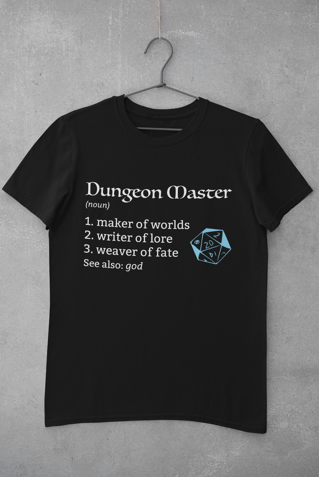 Dungeon Master Shirt Definition | Dnd DM Gift Shirt - Etsy