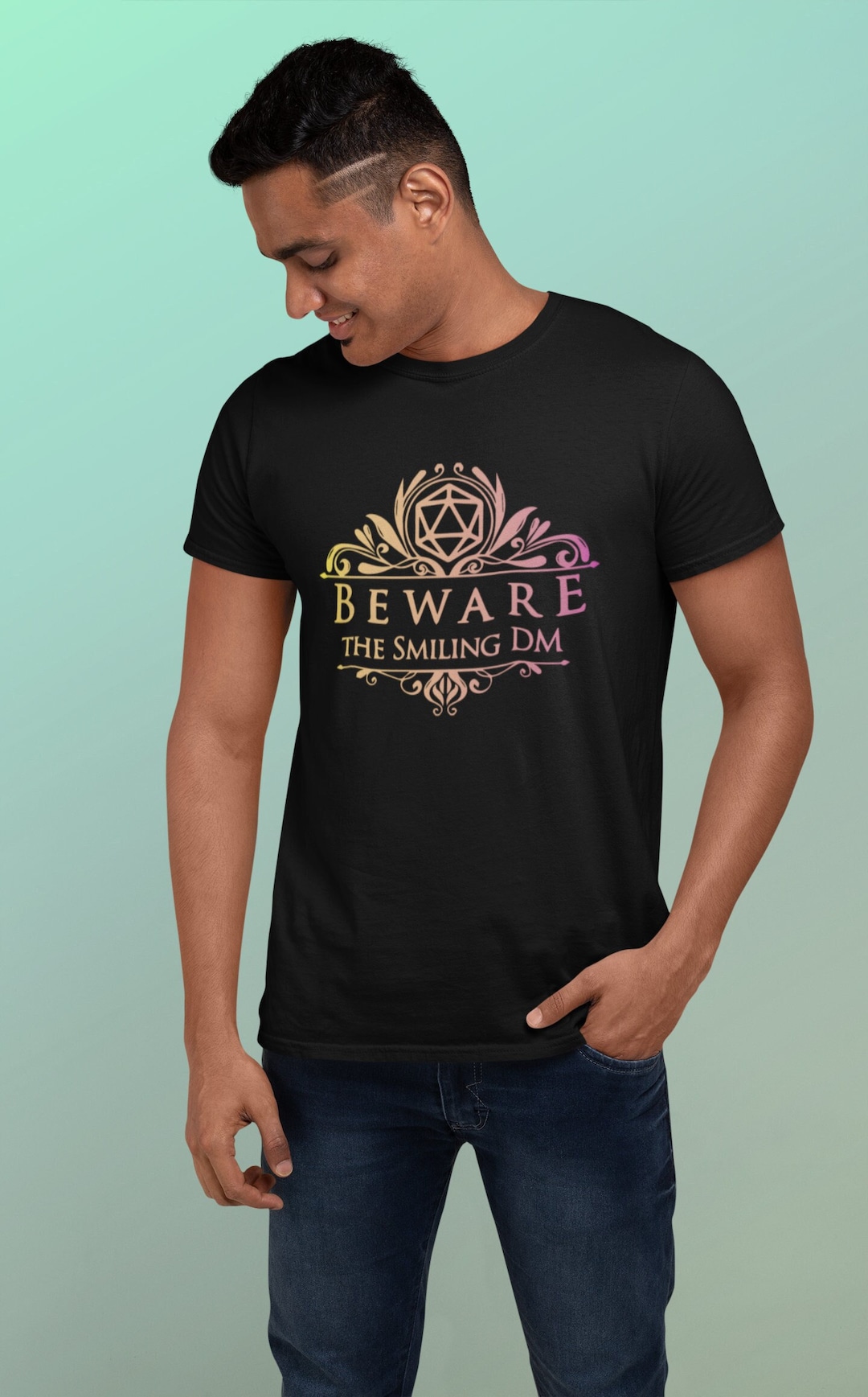 Smiling DM Shirt | Dungeons and Dragons Dungeon Master Tshirt | Dnd DM ...